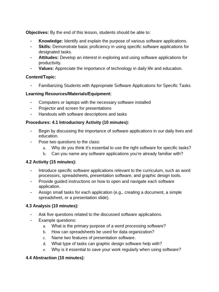 Choosing Software for Excuse Letters | PDF | Spreadsheet | Graphic Design