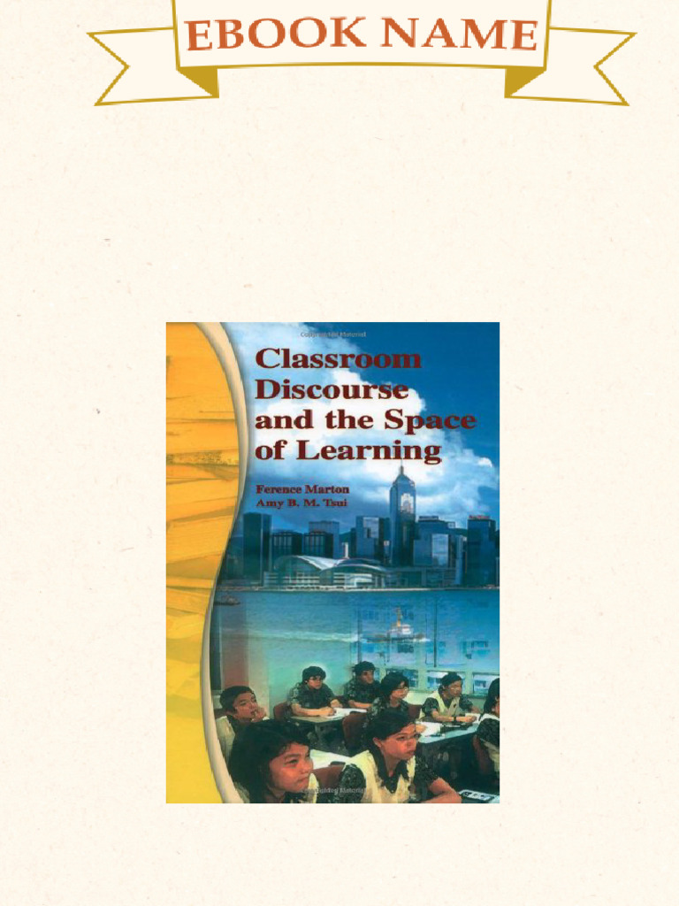 6017classroom Discourse and The Space of Learning Ference Marton PDF ...