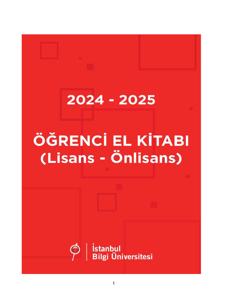 2024 2025lisans Onlisans Ogrenci El Kitabi | PDF