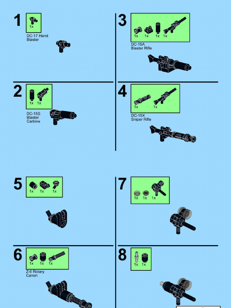 SW Clone Trooper Weapon Drop-CW-2003 TCW-2008 ROTS BF2-2005 and BF2 ...