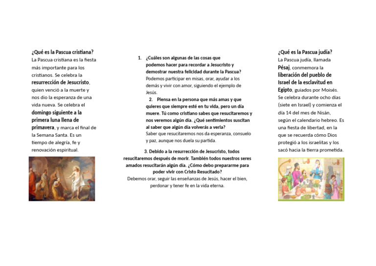 La Pascua Cristiana: Significado y Celebración | PDF | Pascua de ...