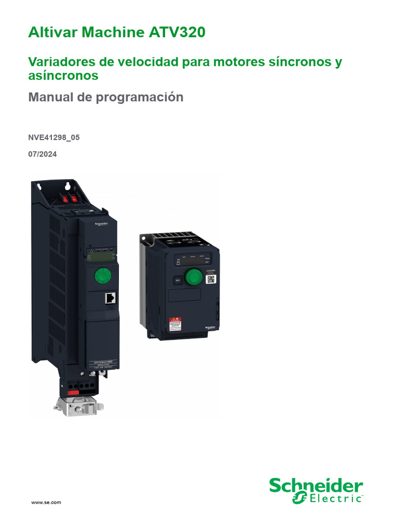 ATV320 Programming Manual SP NVE41298 05 | PDF | Corriente continua ...