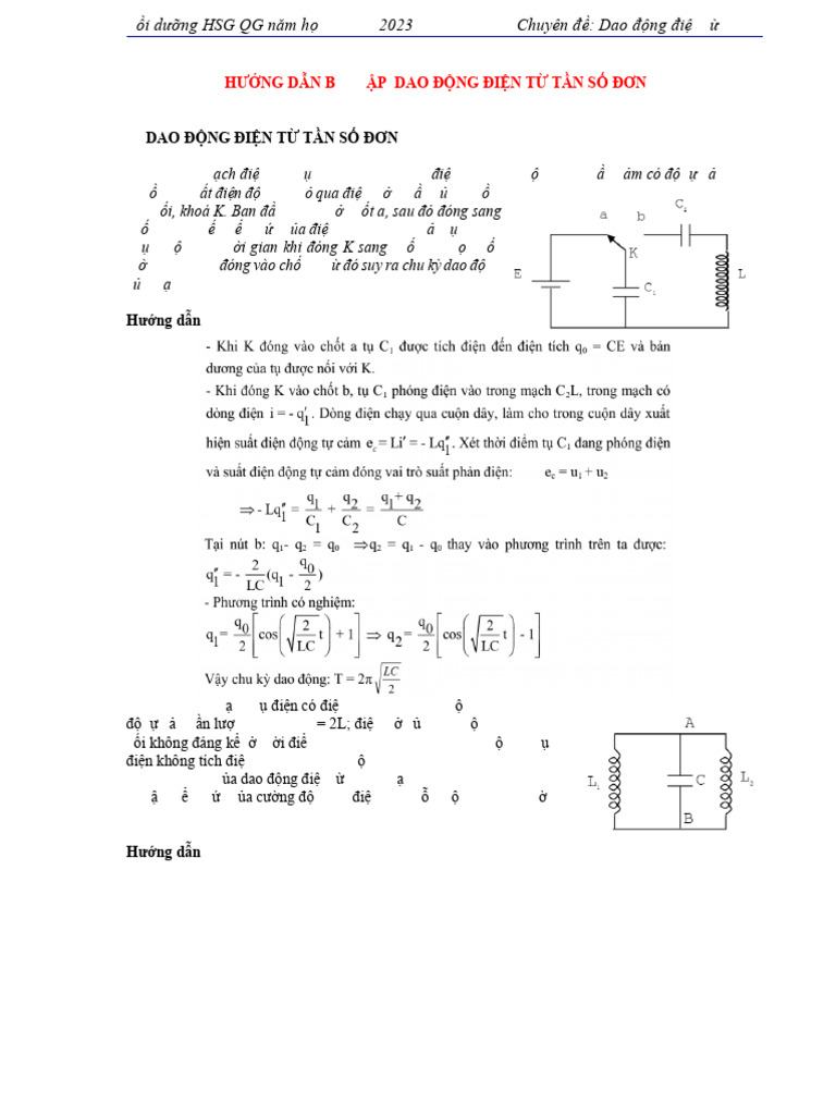 Chu de 4 - Huong Dan Dao Dong Dien Tu Tan So Don | PDF
