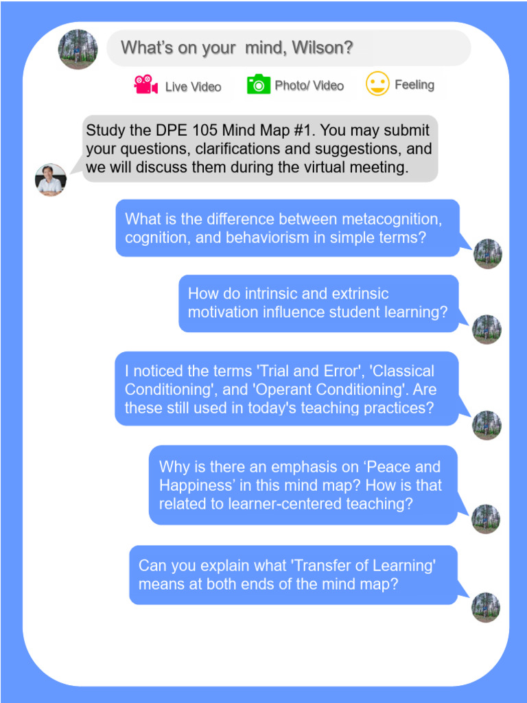 DPE 105 Mind Map #1 Questions (Wilson Jayagan) | PDF