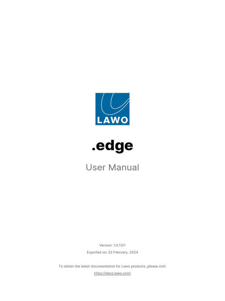 Edge - User Manual | PDF | Power Supply | Mains Electricity