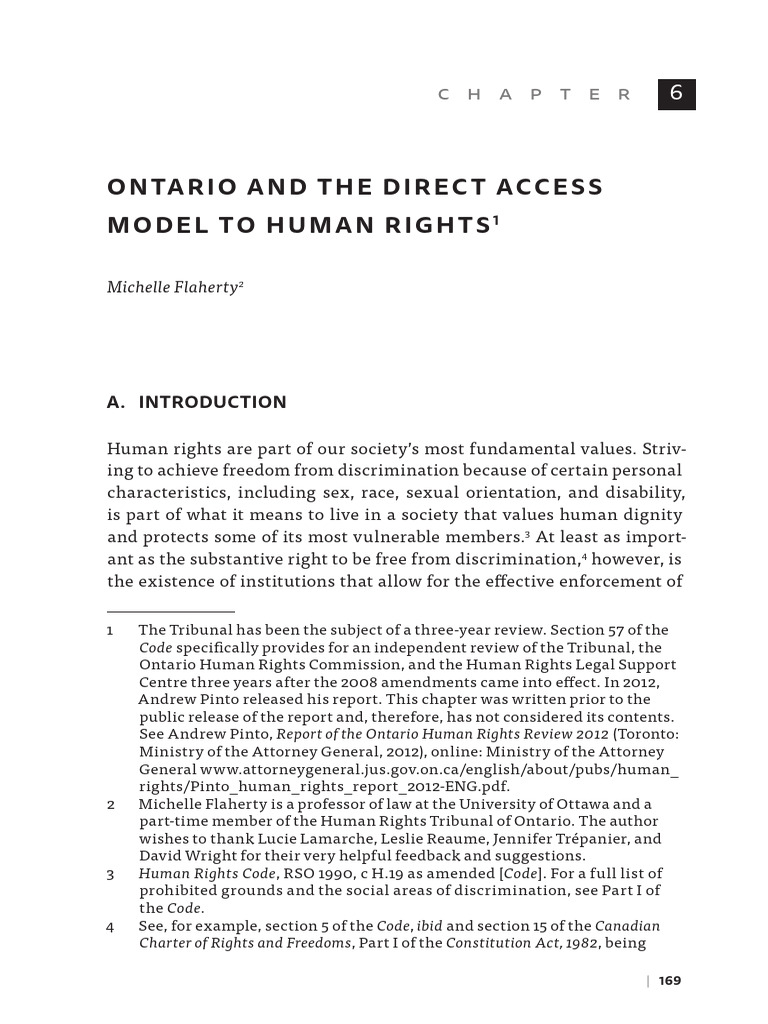 Ontario's Human Rights Direct Access Model | PDF | Mediation | Tribunal