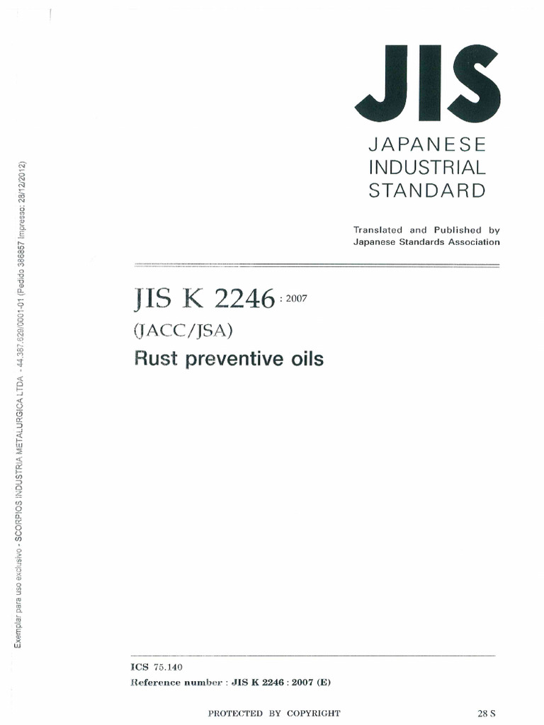 Jis K 2246 | PDF