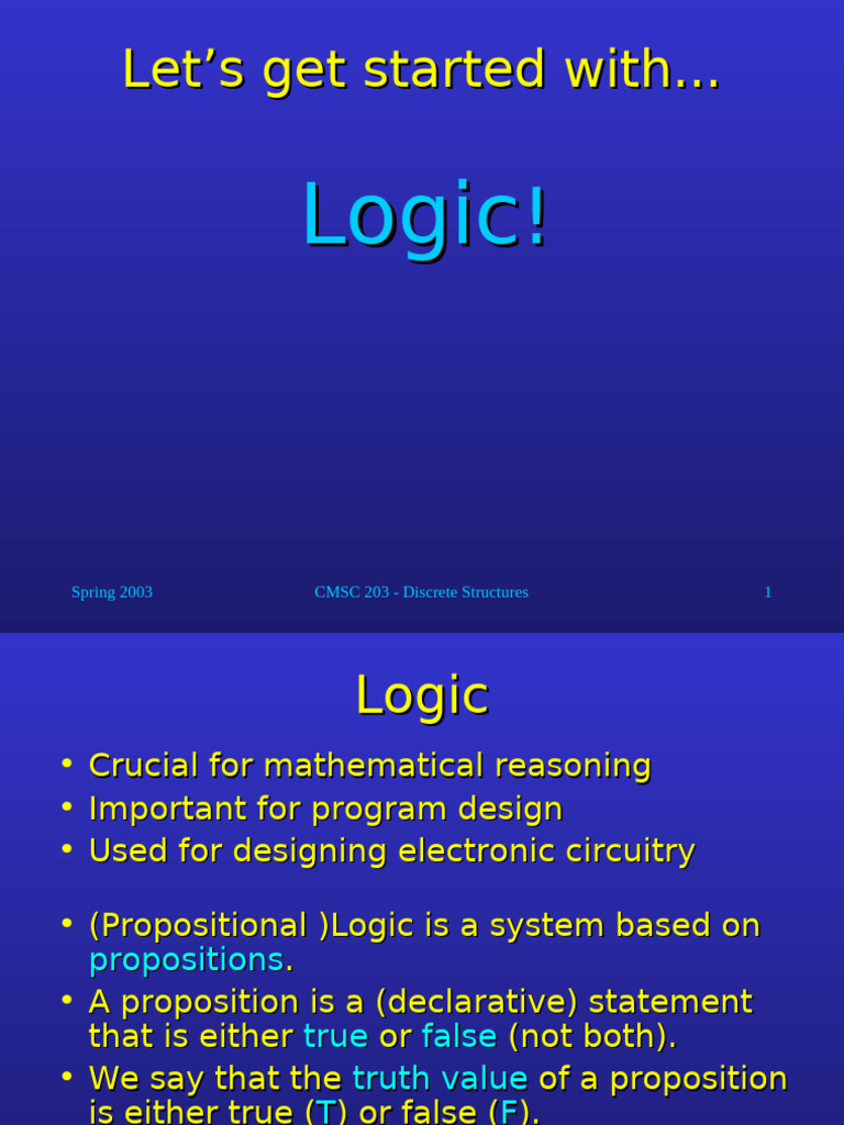 671f833598adc Ch01-1 | PDF | Proposition | Contradiction