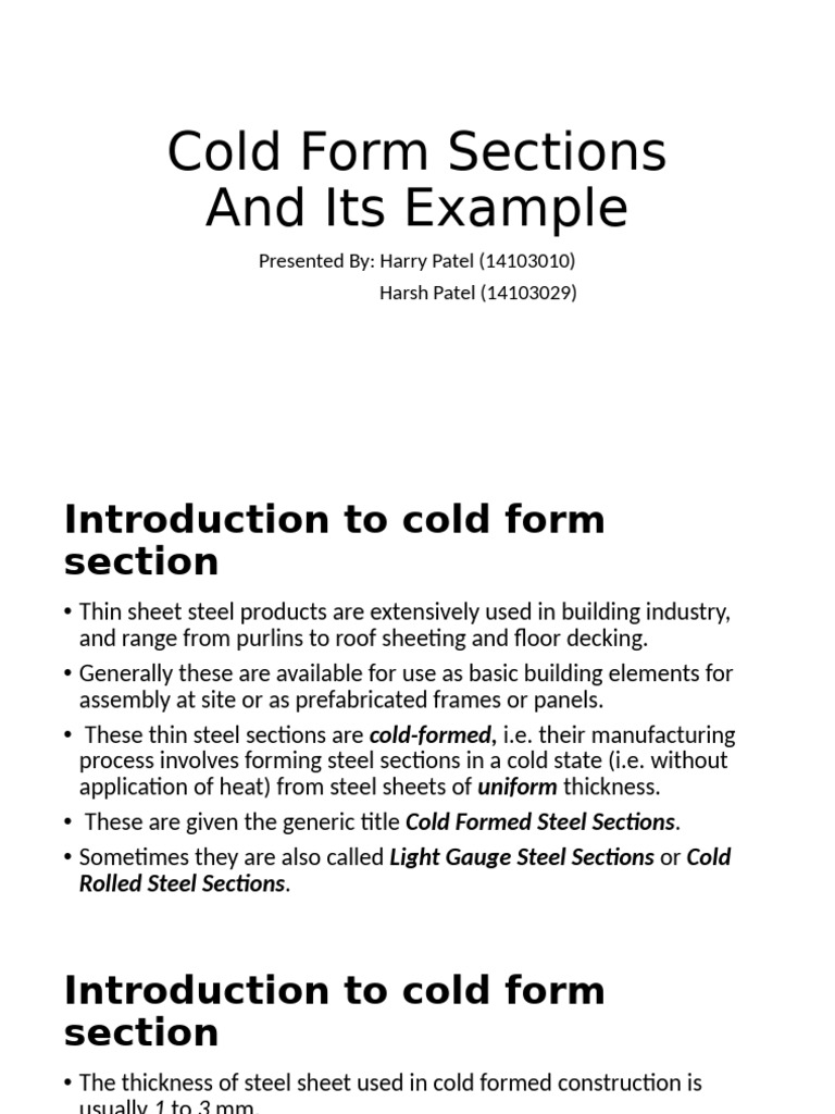 Overview of Cold Formed Steel Sections | PDF | Buckling | Deformation ...