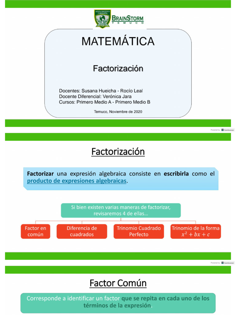 FACTORIZACION | PDF