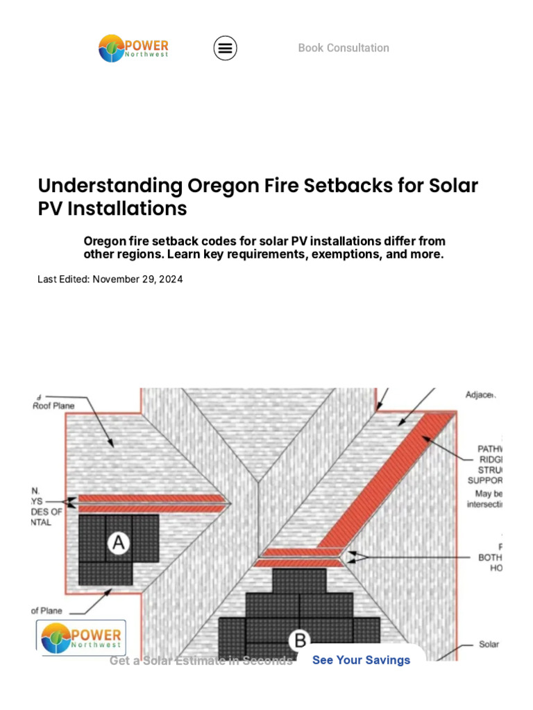 Understanding Oregon Fire Setbacks For Solar PV Installations - Power ...