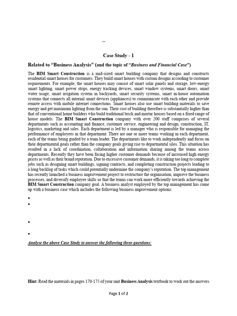 Assessment 2 Case Studies EG New | PDF | Home Automation | Building ...