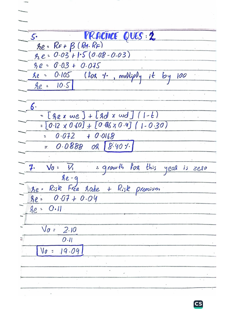 Solution of Practice Ques 2 | PDF