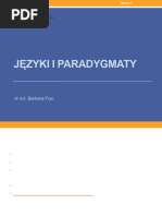 Prezentacja o Jezykach Programowania | PDF