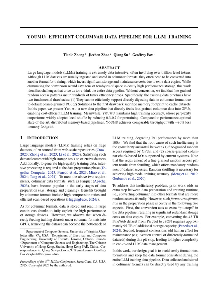 14 Youmu Efficient Columnar Da | PDF | Cache (Computing) | Computer Data Storage