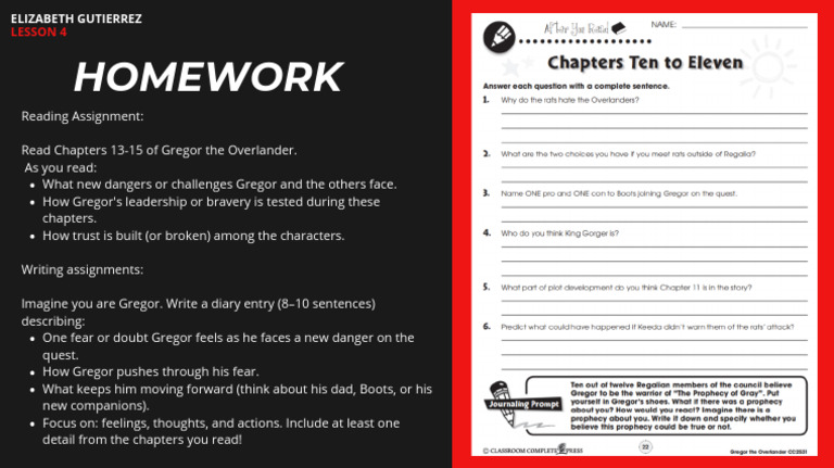 Gregor The Overlander L4 HW | PDF