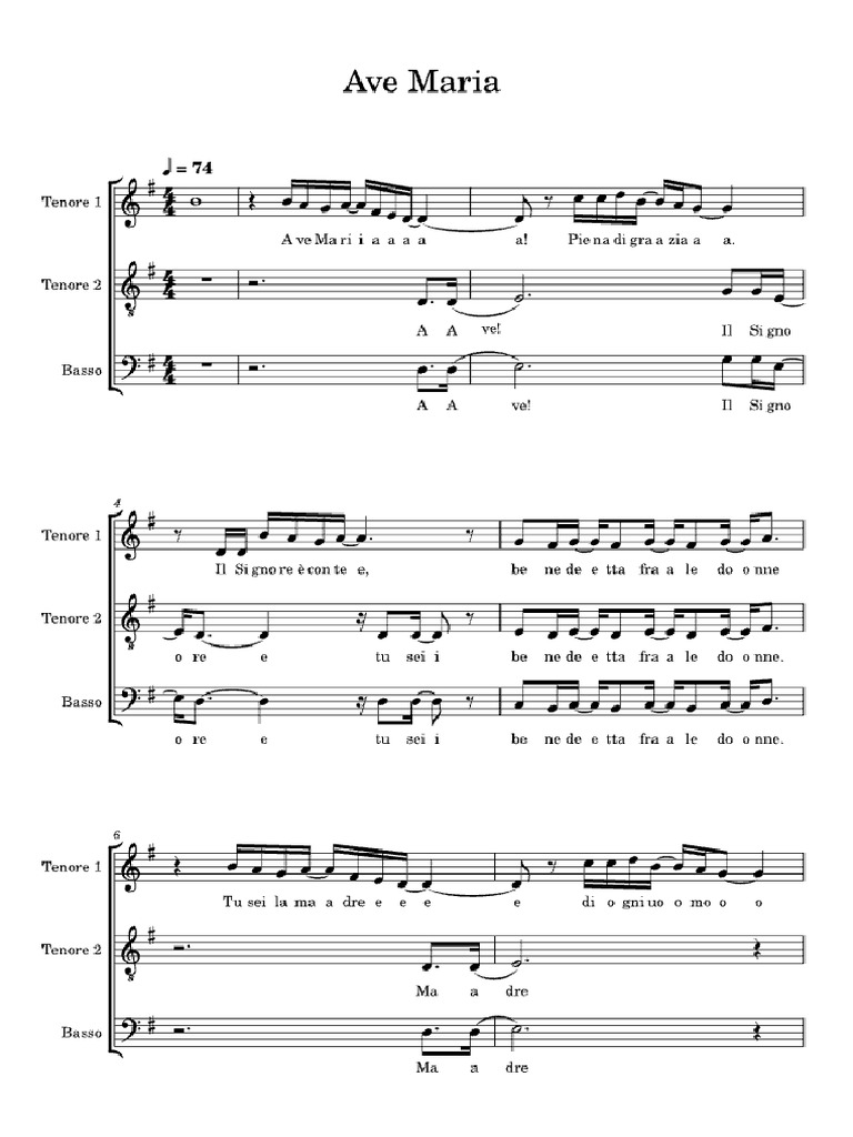 Ave Maria - Gen Rosso | PDF