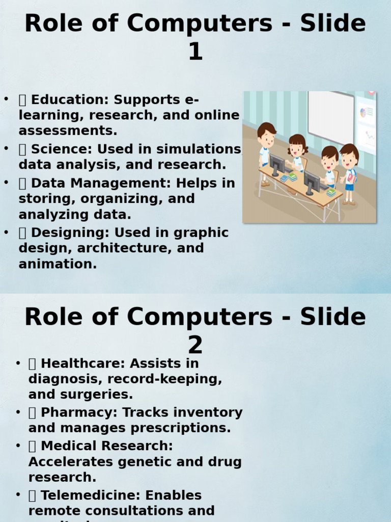 Role of Computers in Modern Society | PDF