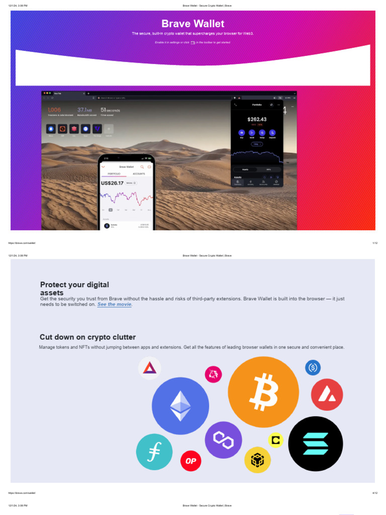 Brave Wallet - Secure Crypto Wallet - Brave | PDF | Cryptocurrency ...