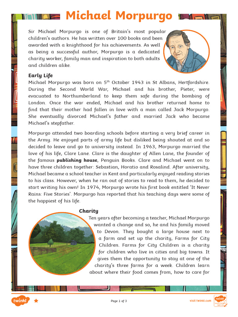 Michael Morpurgo: A Children's Author | PDF