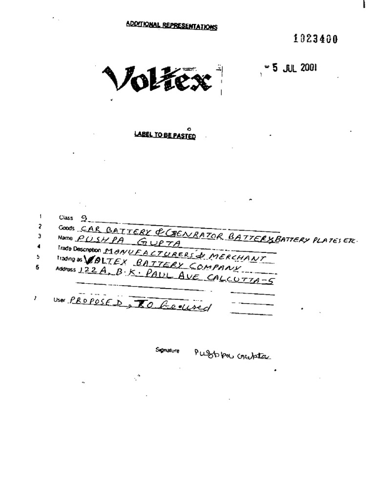 1023400-Additional Representation Sheet | PDF