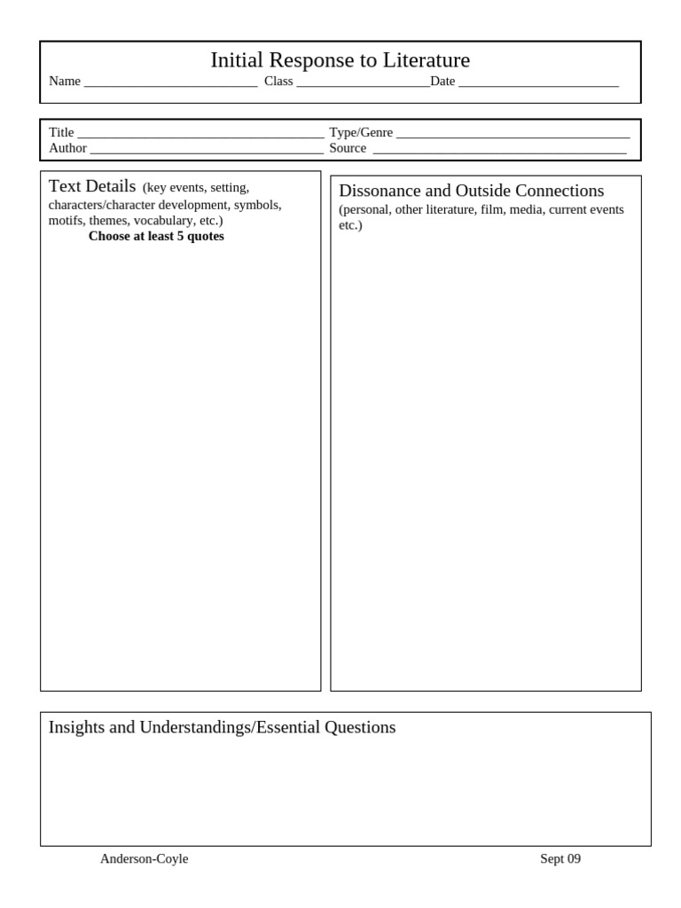 Life of Pi Initial Response | PDF