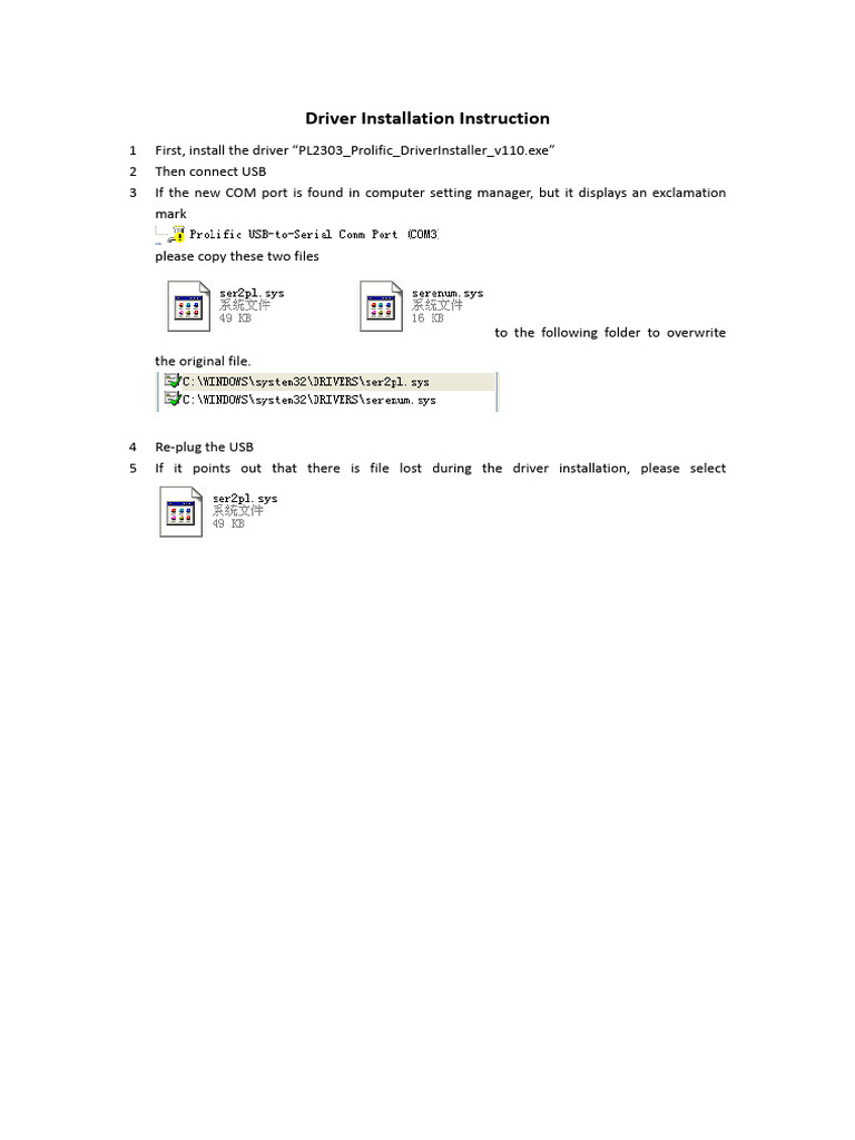 USB Driver Installation | PDF