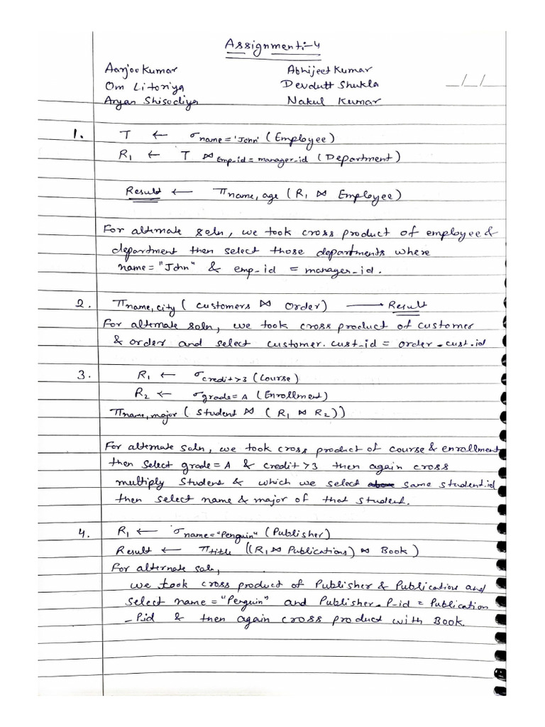 IDS Assignment 4 Group 20 | PDF