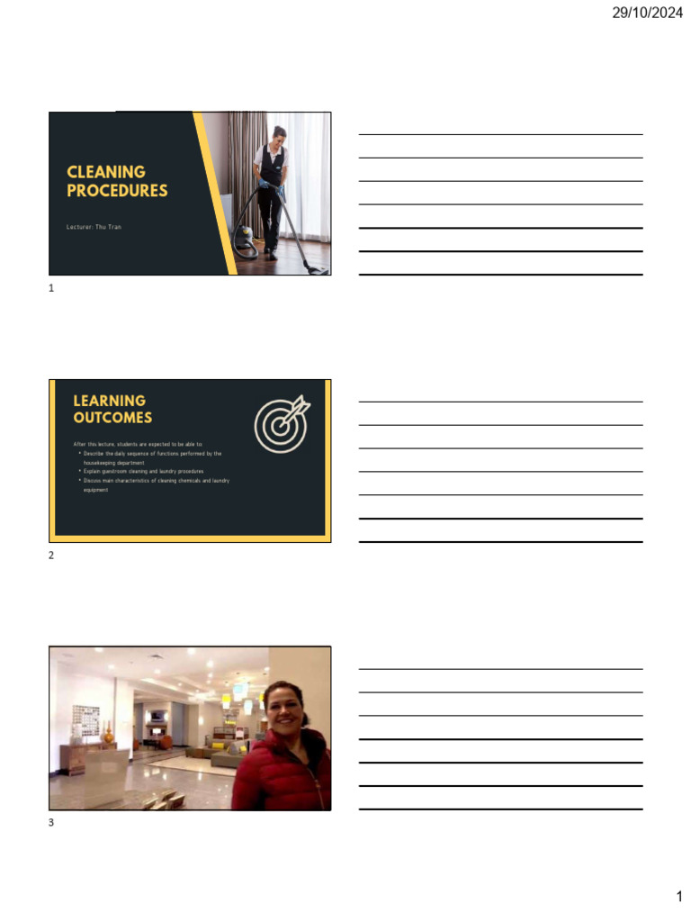 Lec 9 Cleaning Procedures | PDF | Chemical Substances | Chemistry