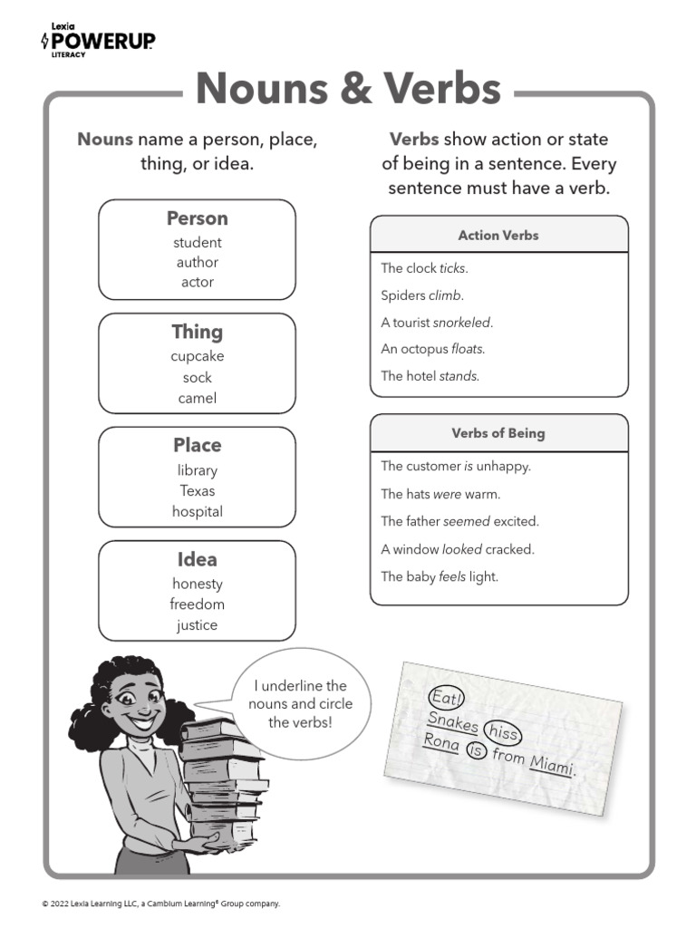 SLL B GR Nouns Verbs AC | PDF | Linguistics | Languages