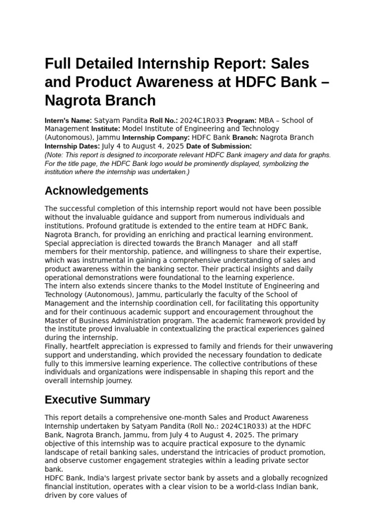 HDFC Bank Internship: Sales Insights | PDF | Banks | Credit Card