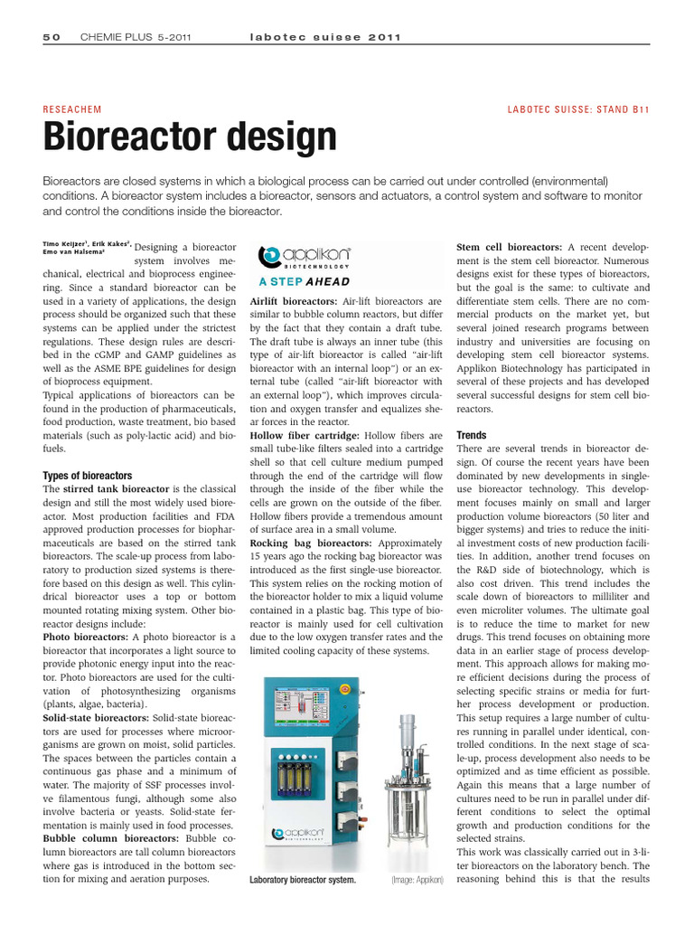 Airlift Bioreactor Design Insights | PDF | Biology