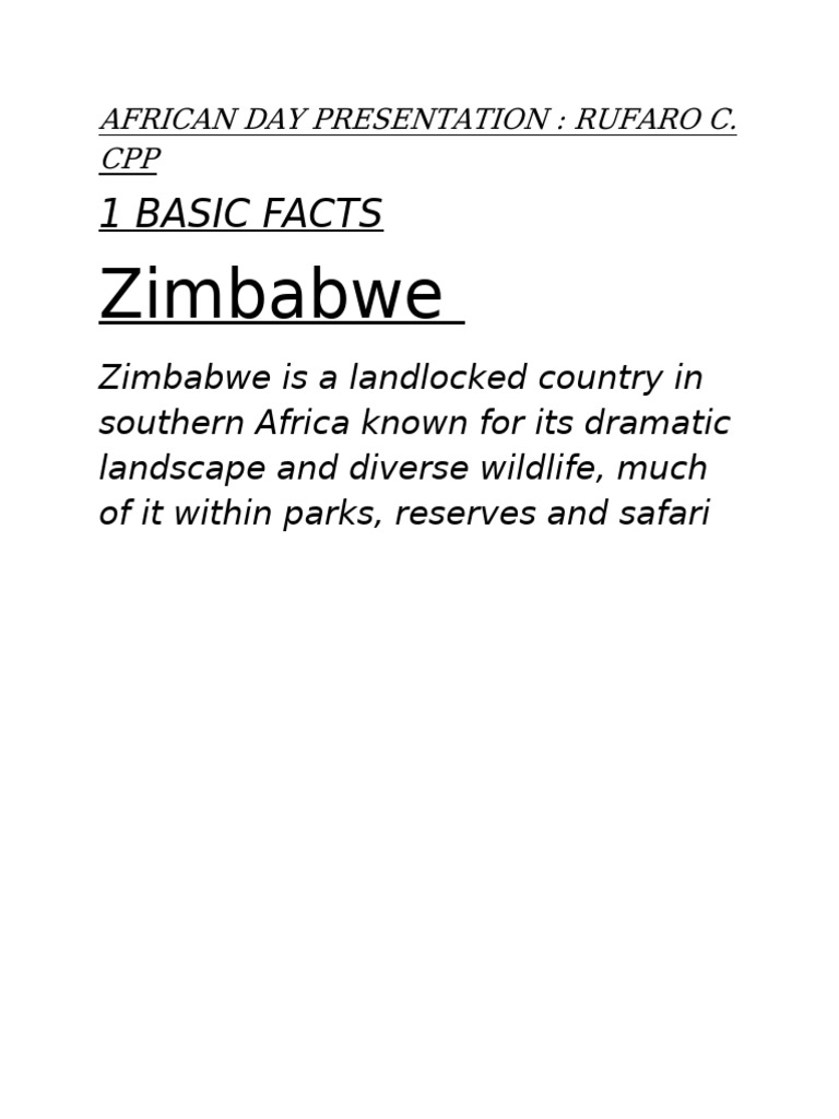 African Day Presentation | PDF