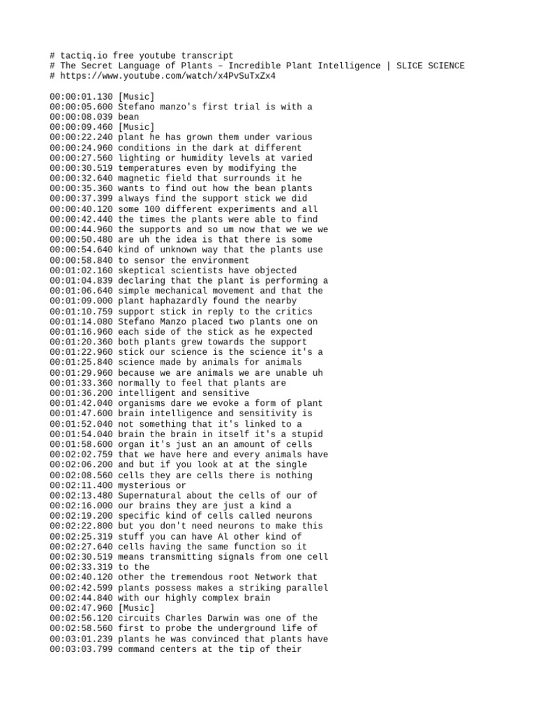 Tactiq Free Transcript x4PvSuTxZx4 | PDF | Brain | Root