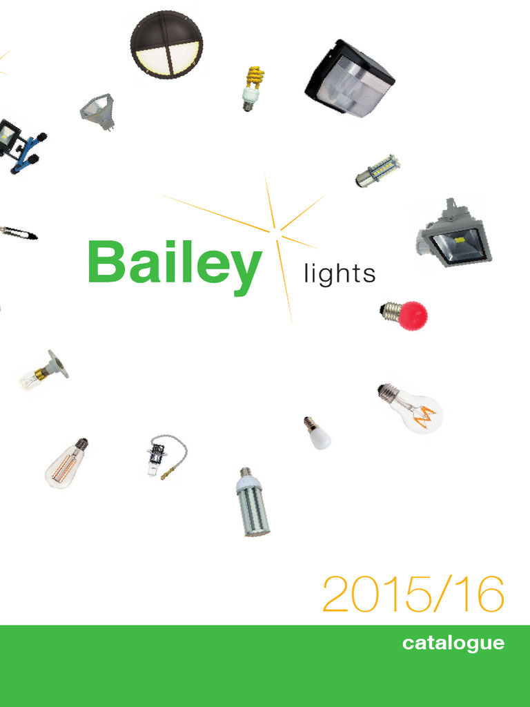 Bailey Lighting Catalogue 2015-2016 | PDF | Incandescent Light Bulb ...