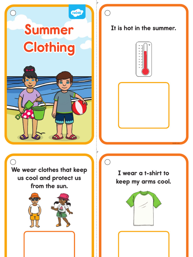 Color Summer Clothing Adapted Reader | PDF
