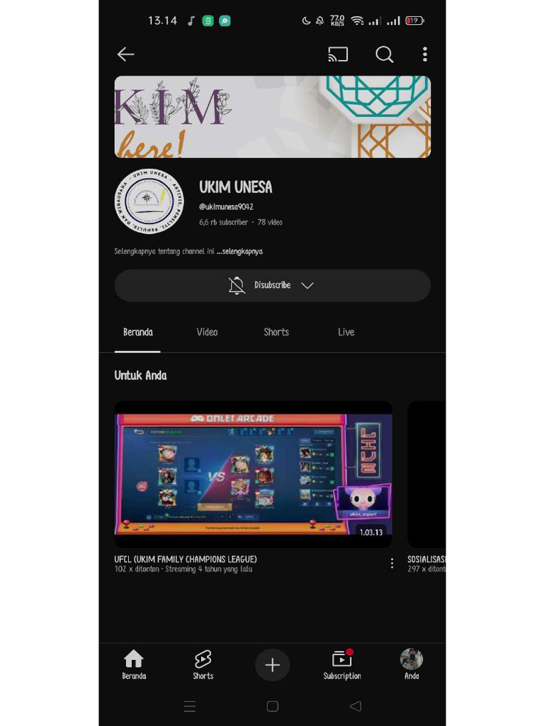 Bukti Subs YtUKIM | PDF