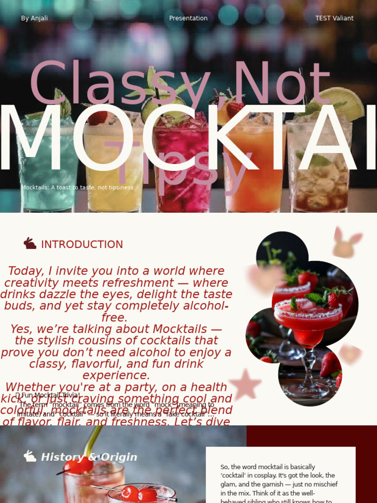 The Rise of Mocktails: A Classy Toast | PDF | Cocktails | Drink