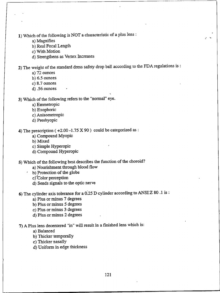 ABO Practice Test | PDF