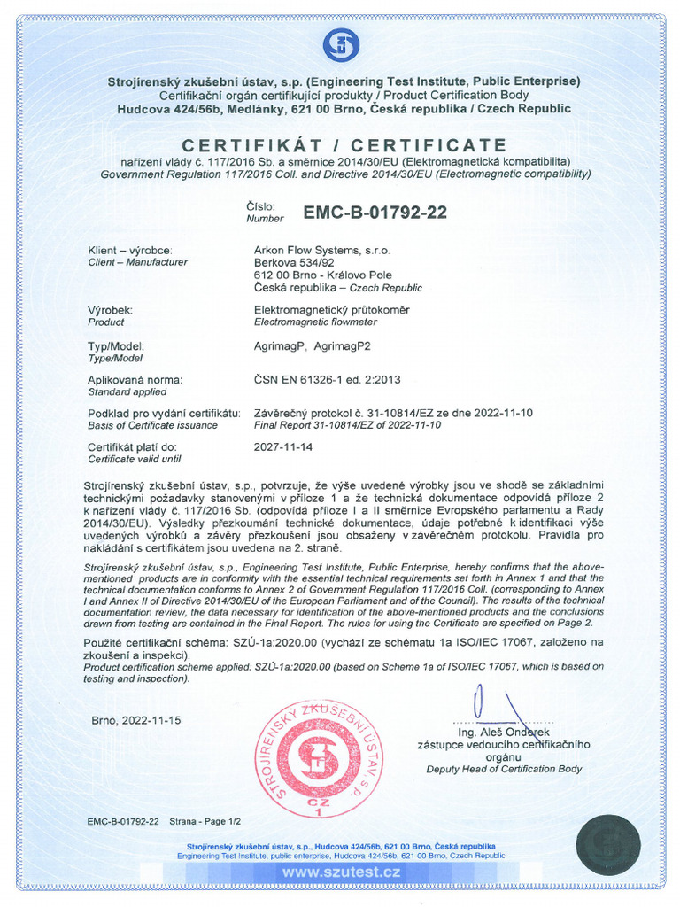 Emc Certificate 2027 | PDF