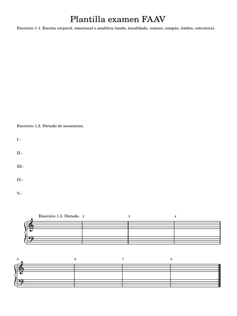 Plantilla Examen FAAV | PDF