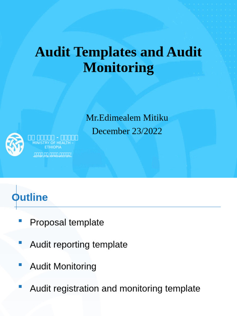 Audit Templates and Audit Monitoring Update | PDF