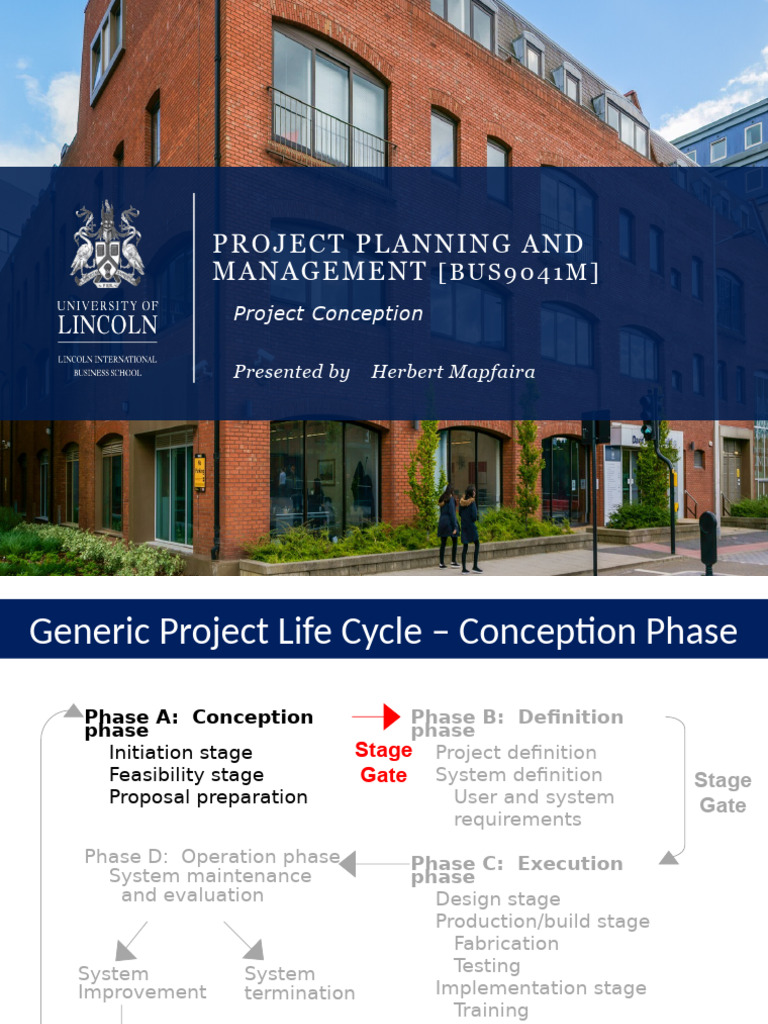 Project Planning: Conception Phase Guide | PDF | Project Management ...