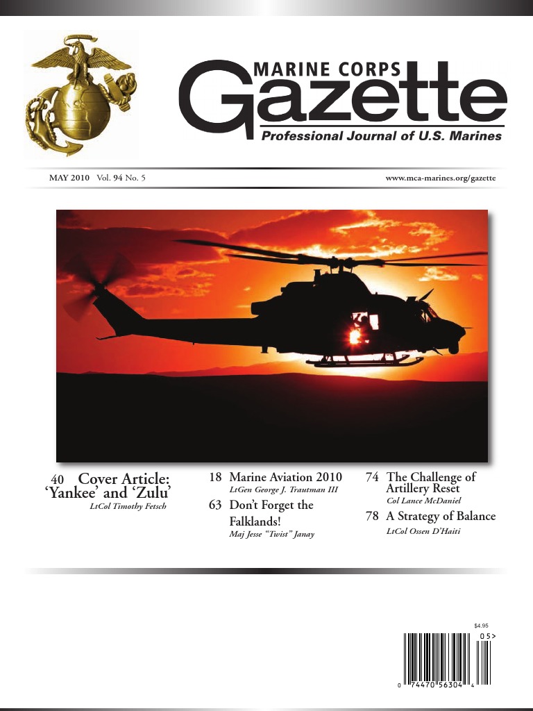 Marine Corps Gazette Magazine 2010-05 | PDF | United States Marine ...