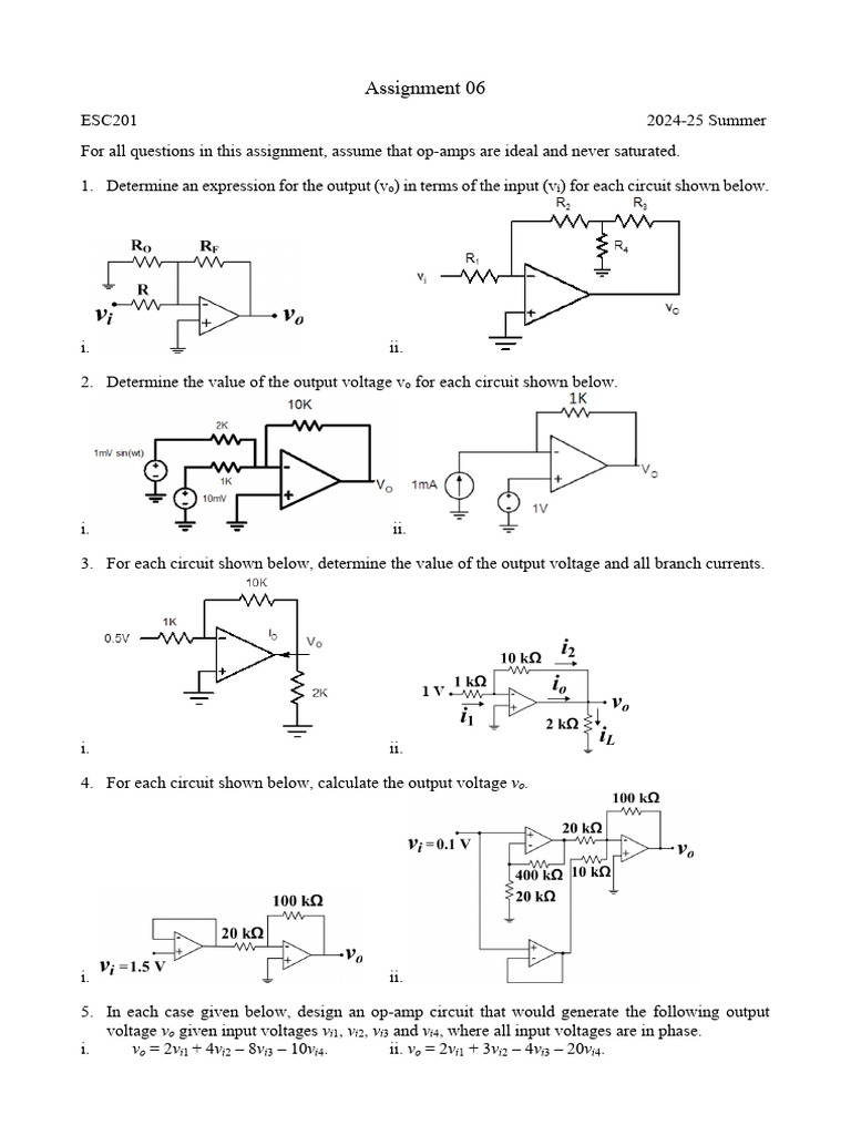 HW06 ESC201 2024-25 Summer | PDF