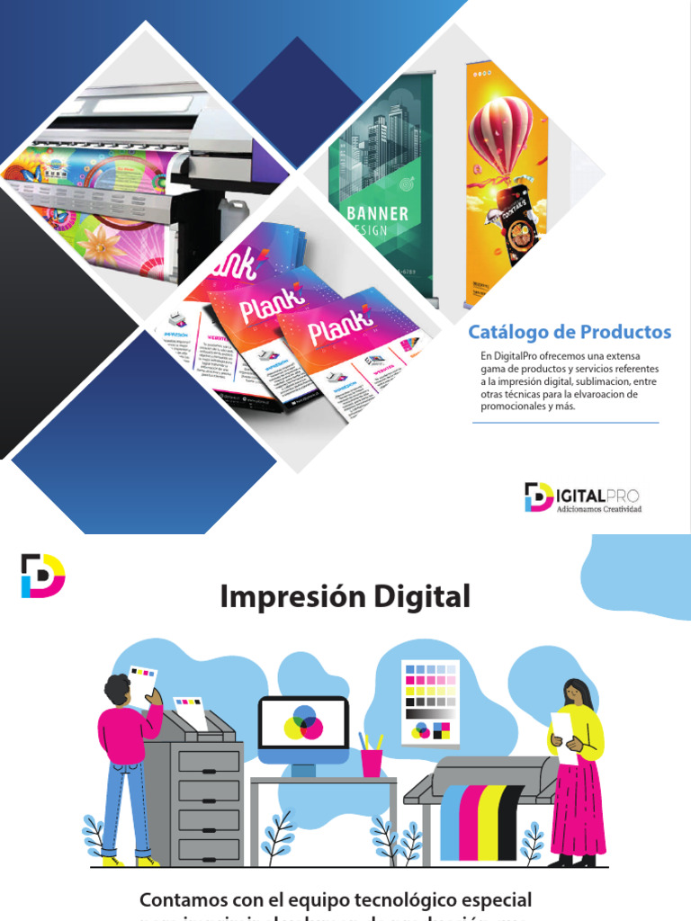 Catálogo de Impresión Digital y Merchandising | PDF | Publicación ...