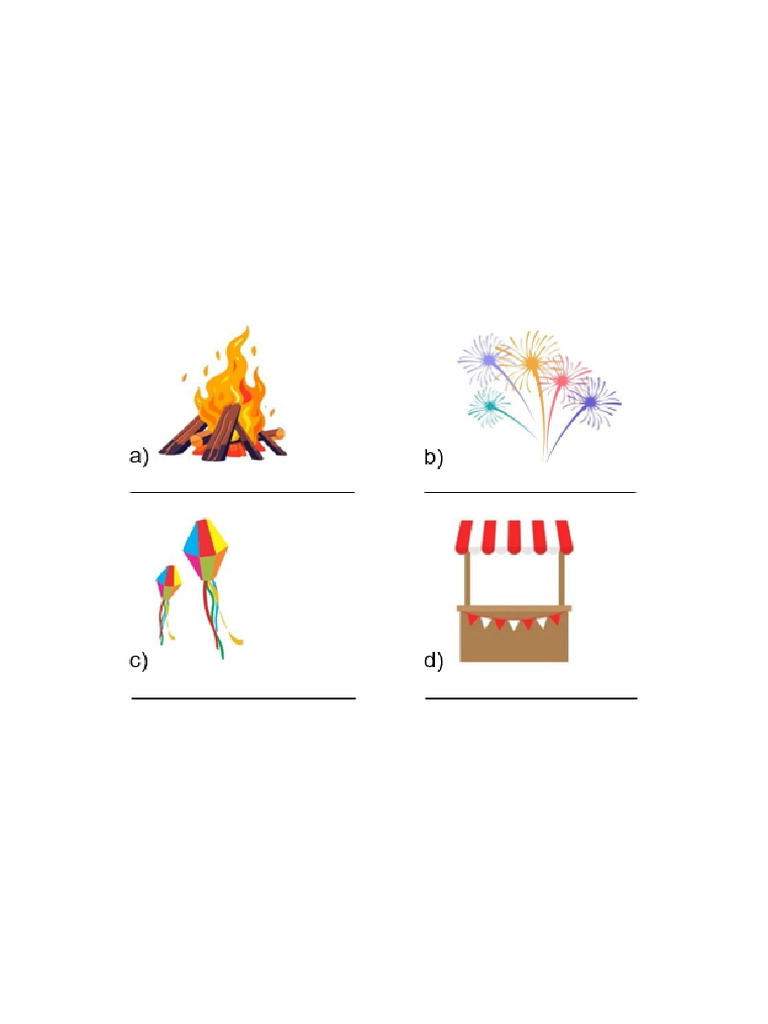 Festa Junina Match Activity | PDF