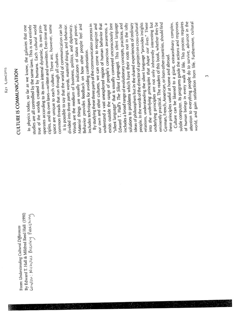 Hall, Edward & Hall, Mildred - Communication Is Culture | PDF