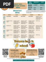 August 2025 High School Lunch Menu | PDF | Lunch | Chili Con Carne