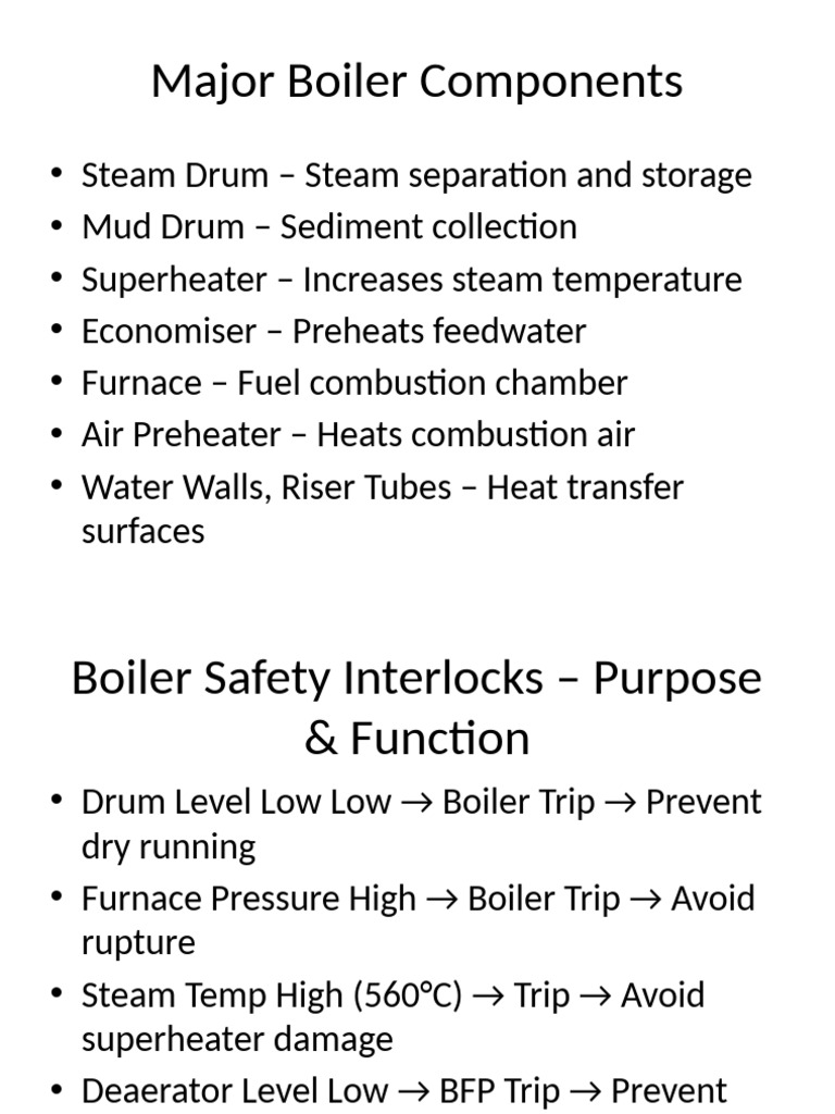 Key Components of Boiler Systems | PDF